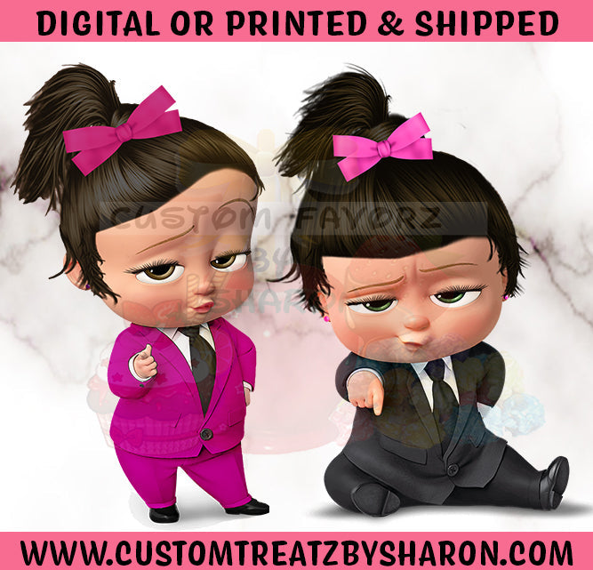 Boss Baby Gender Reveal Credit Card Invites